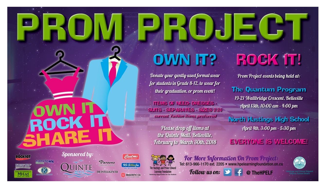Please Join us at Prom Project - The Hastings and Prince Edward ...